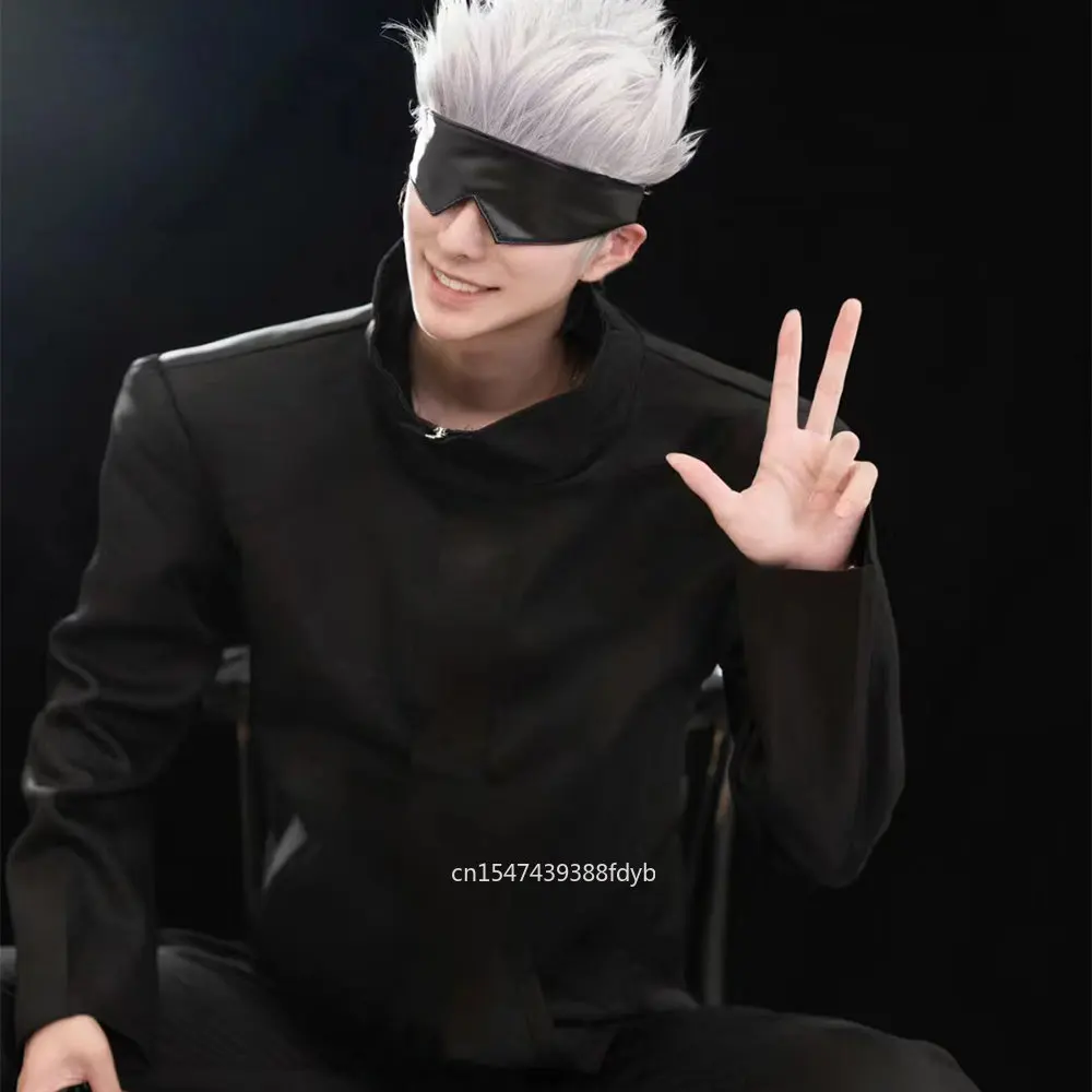 Anime-Jujutsu-Kaisen-Gojo-Satoru-Cosplay-Costume-Wig-Suit-Halloween ...