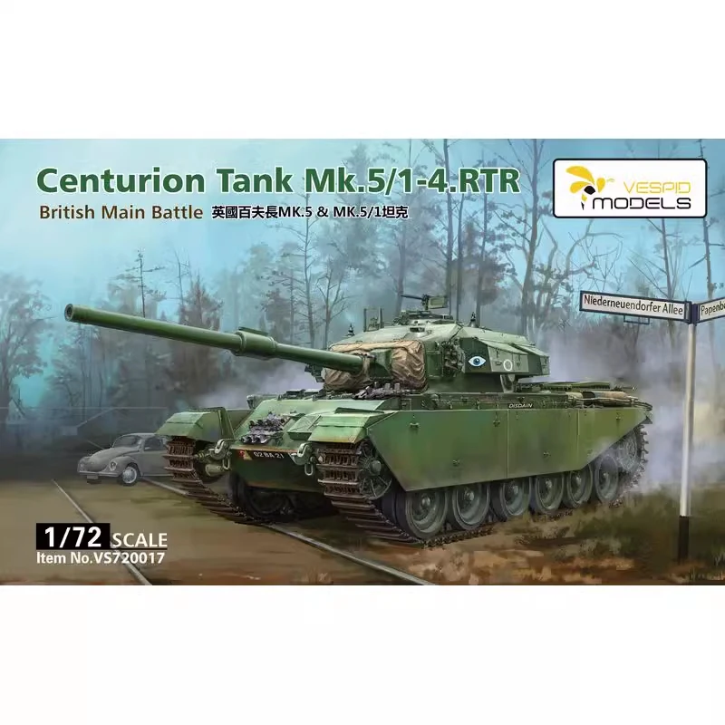 VESPID 720017 1/72 Scale British Centurion Mk 5 1-4 RTR Main Battle ...