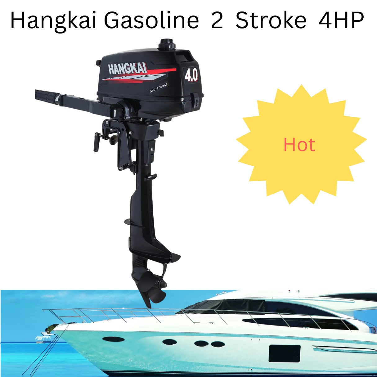 Hangkai 4HP 2-Stroke Outboard Motor Boat Finishing Hooking Machine ...