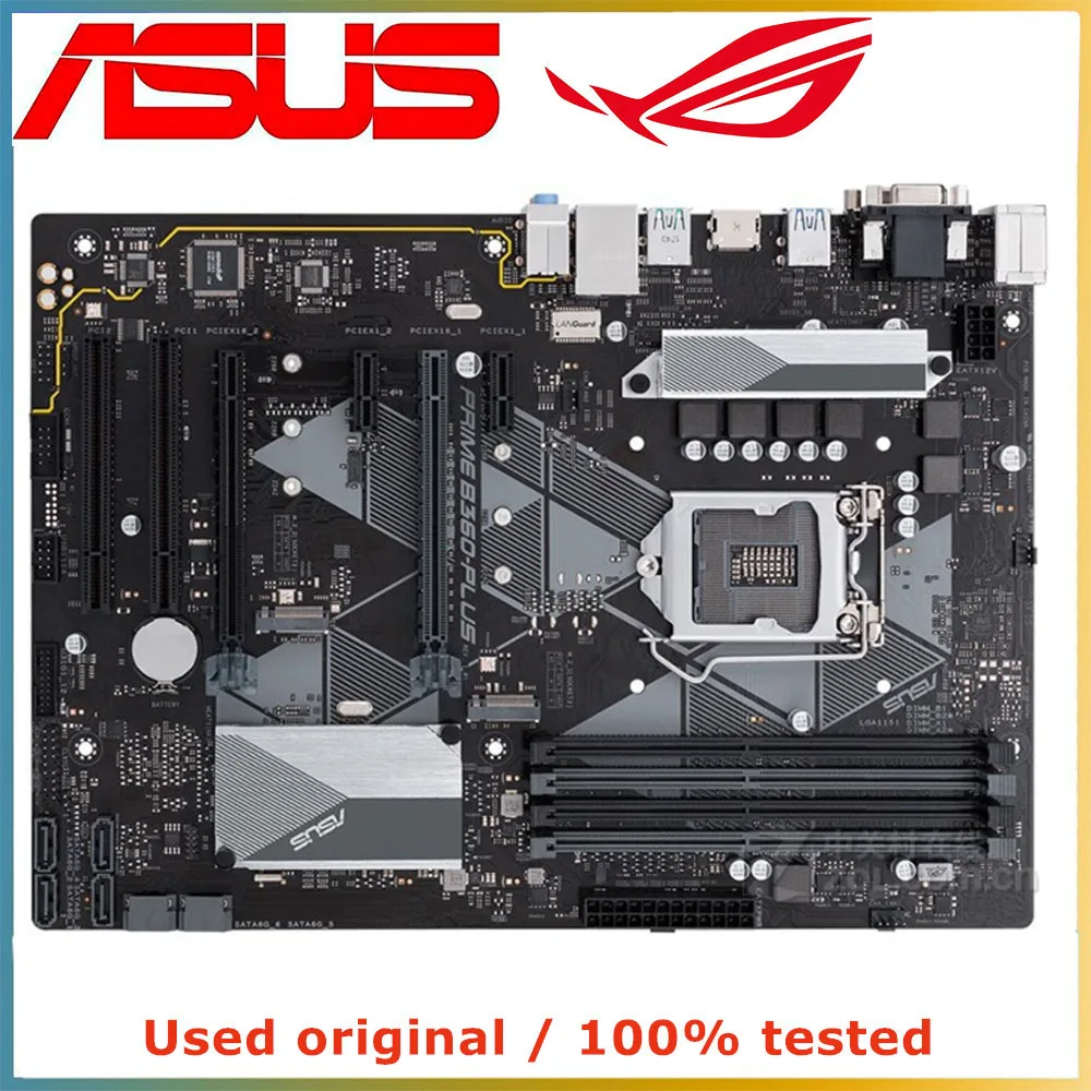 For-ASUS-PRIME-B360-PLUS-Computer-Motherboard-LGA-1151-DDR4-64G-For ...