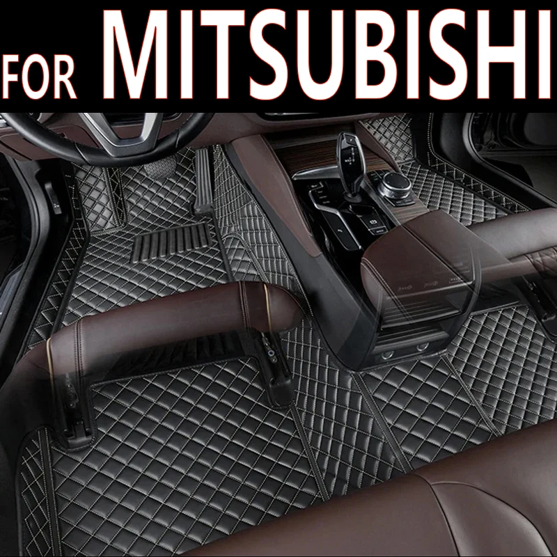 Leather-Car-Floor-Mats-For-MITSUBISHI-Mighty-Max-Savrin-7seat-RVR ...