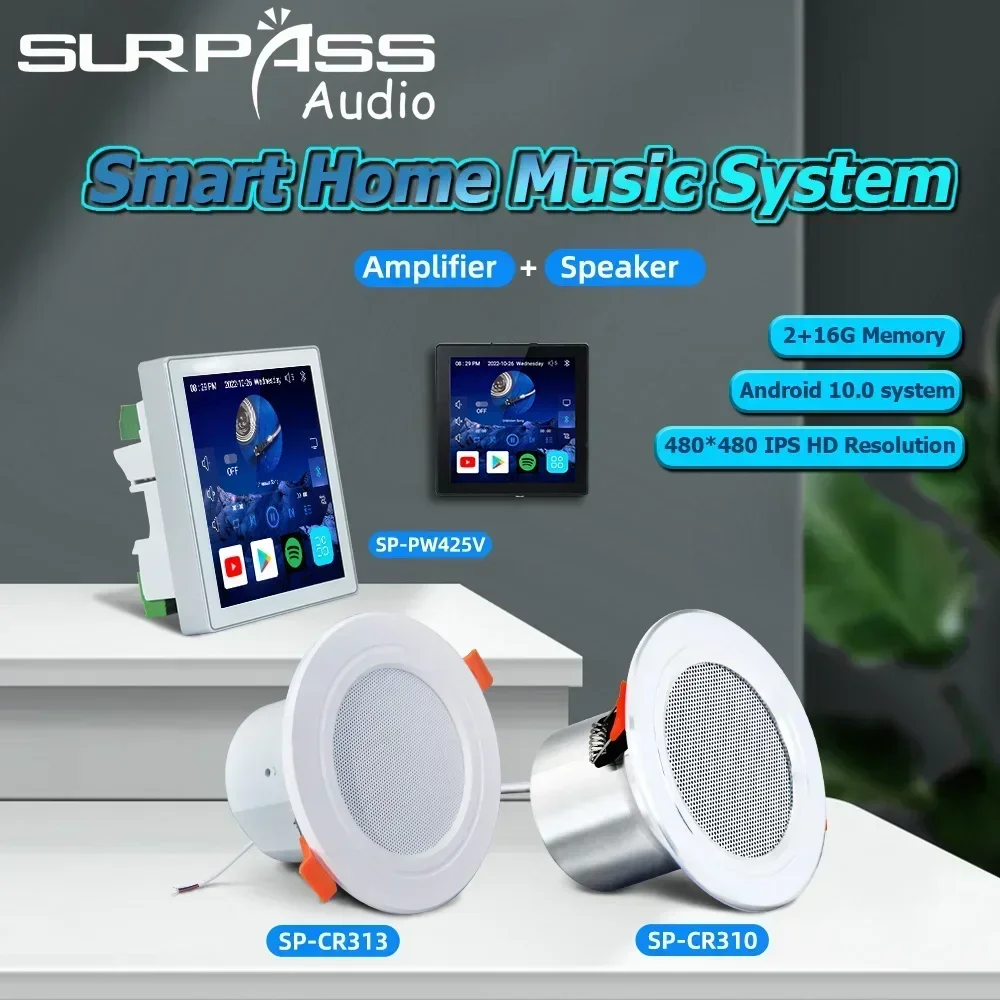 Smart-Home-Theater-Audio-WiFi-Bluetooth-Wall-Amplifier-Android-10-0 ...