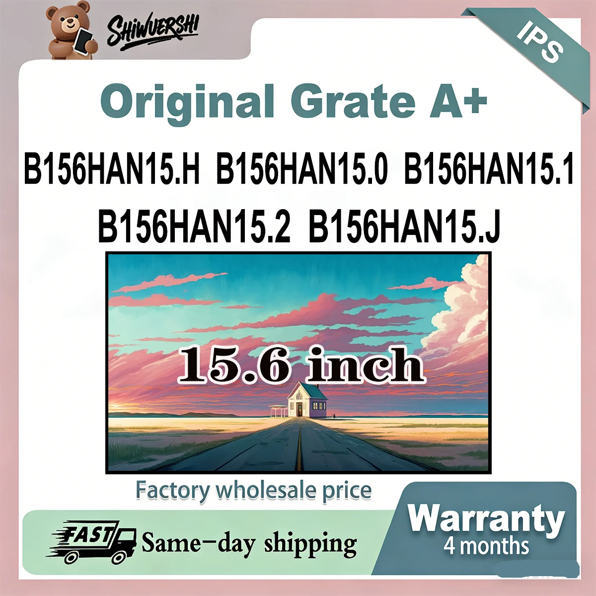 Original New A+ 15.6 inch Slim Laptop Lcd Screen Panel B156HAN15.H ...