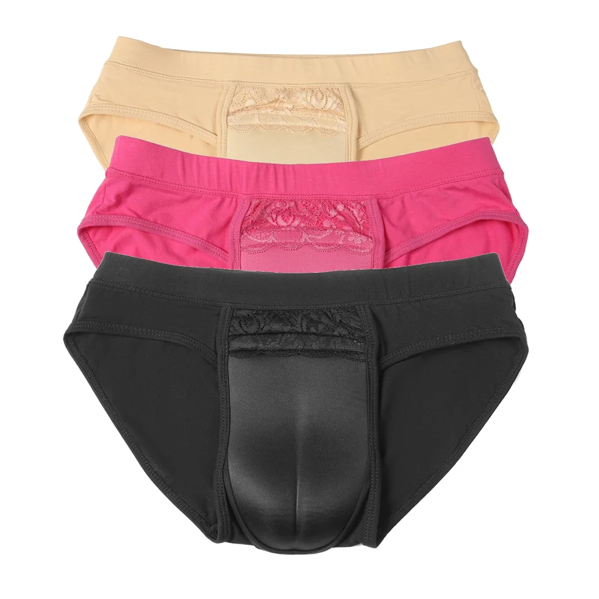 Herren-Versteckt-Gaff-Panty-Shaper-Kurze-Gef-lschte-Vaginale-Pad-f-r ...
