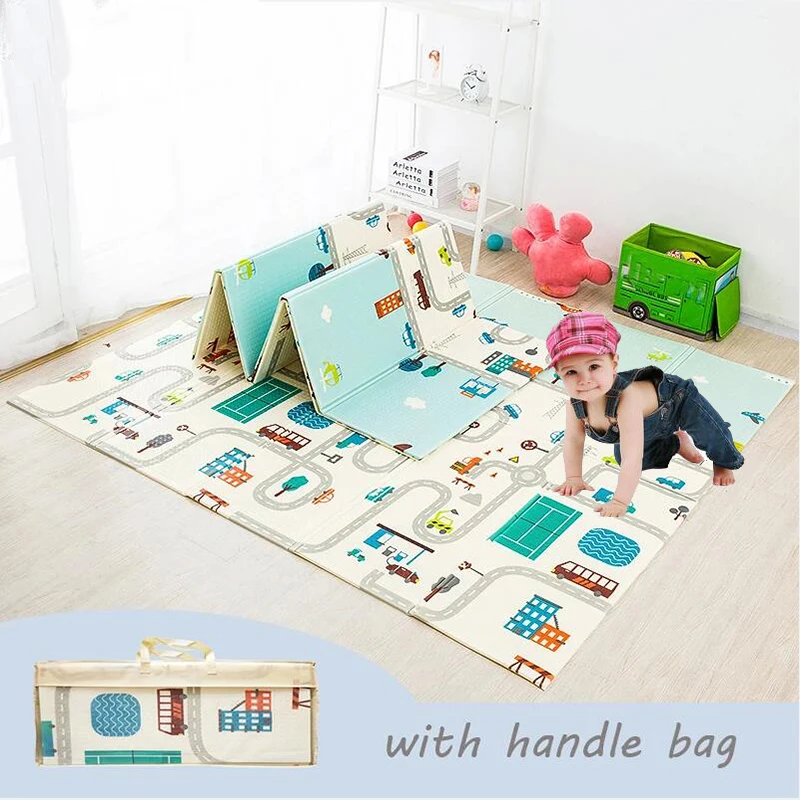 Foldable-Crawling-Carpet-Kids-Game-Activity-Rug-Folding-Blanket ...