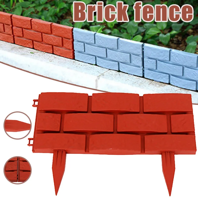Home X Brick Looking Garden Border Decorative Lawn Edging Blocks Patio ...