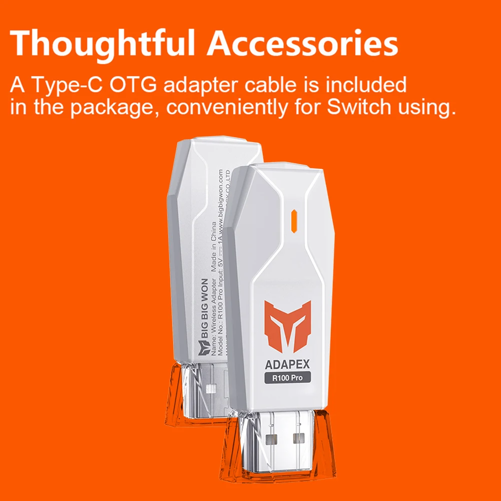 BIGBIG WON R100 PRO USB Receiver Wireless Adapter Gamepad Converter for ...