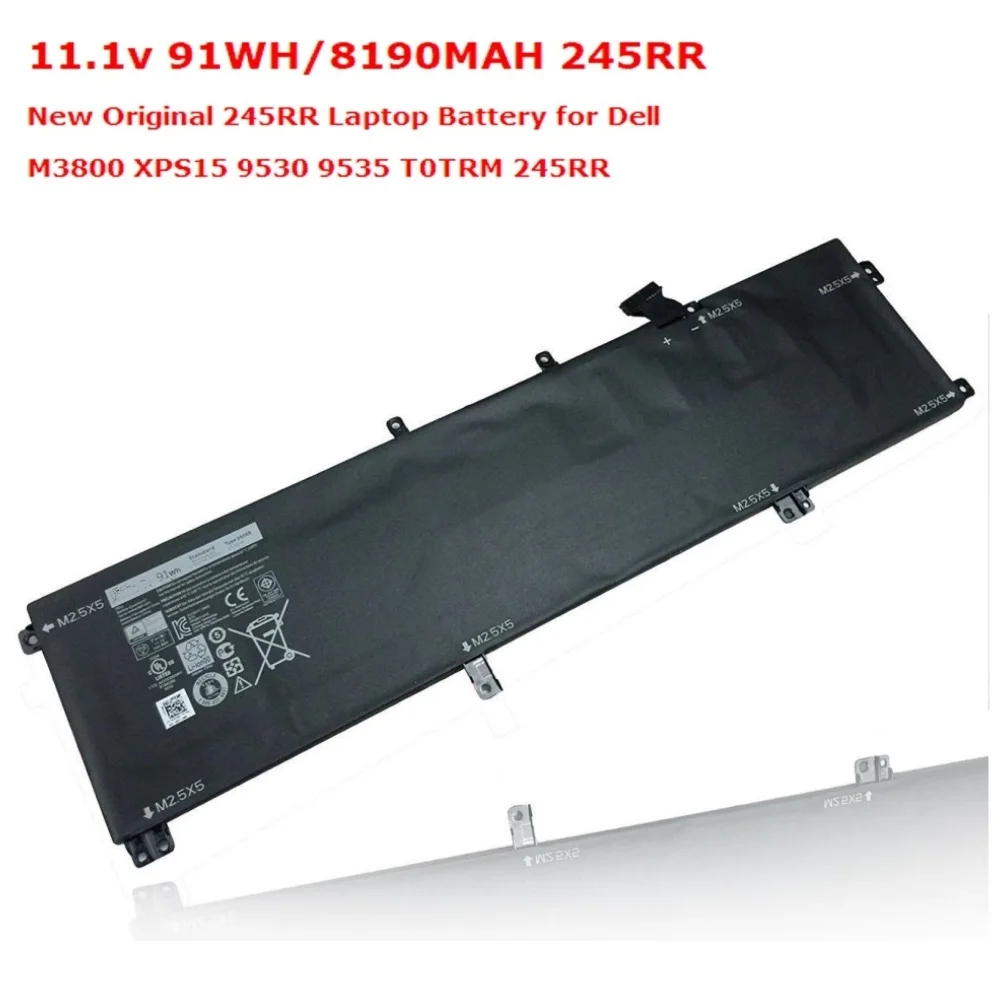 Genuine 245RR TOTRM 9 Cell Replacement Laptop Battery For DELL XPS 15 ...