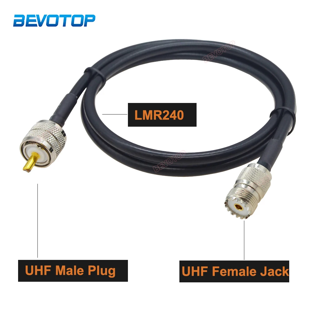 1Pcs-LMR-240-PL259-UHF-Male-to-SO239-UHF-Female-Jack-LMR240-Cable-50-4 ...