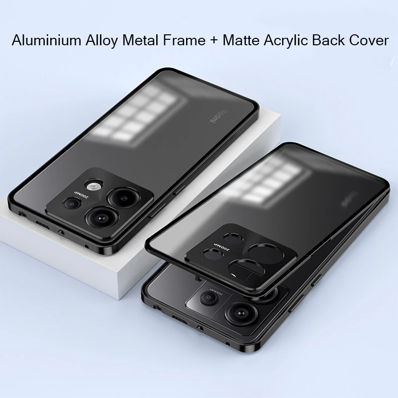 Alum-nio-Alloy-Metal-Frame-Bumper-para-Redmi-Note-13-Pro-Plus-Matte-Acr ...