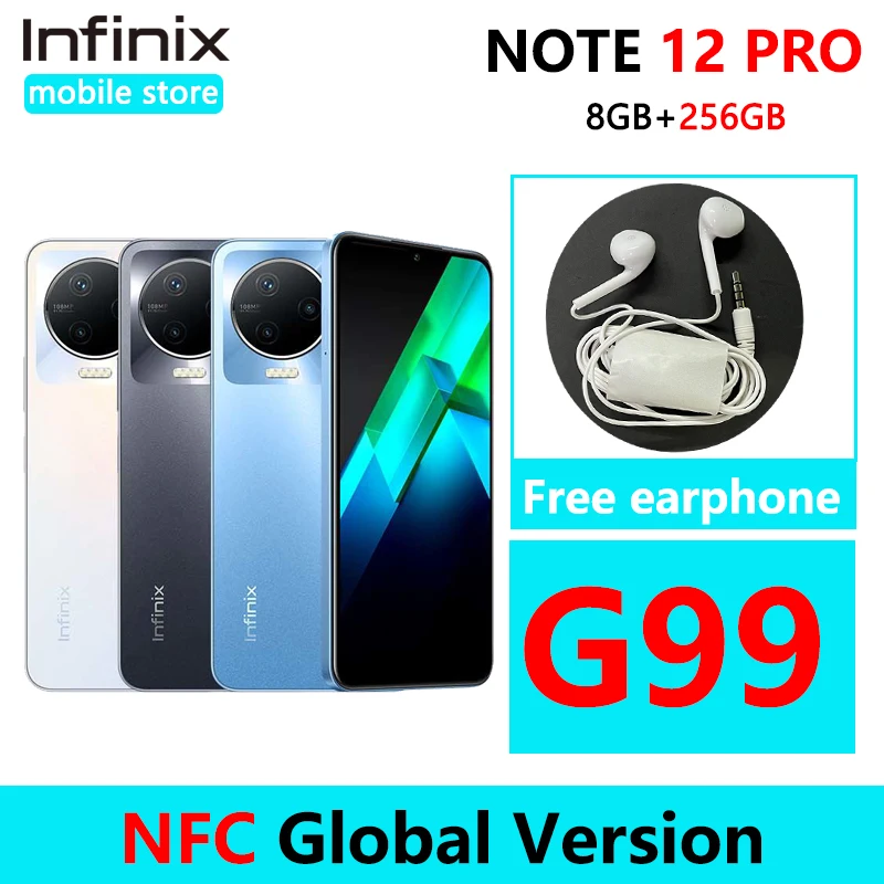 Infinix Note 12 Pro 8gb 256gb 4g Nfc Smartphone Helio G99 Processor 6.7 ...