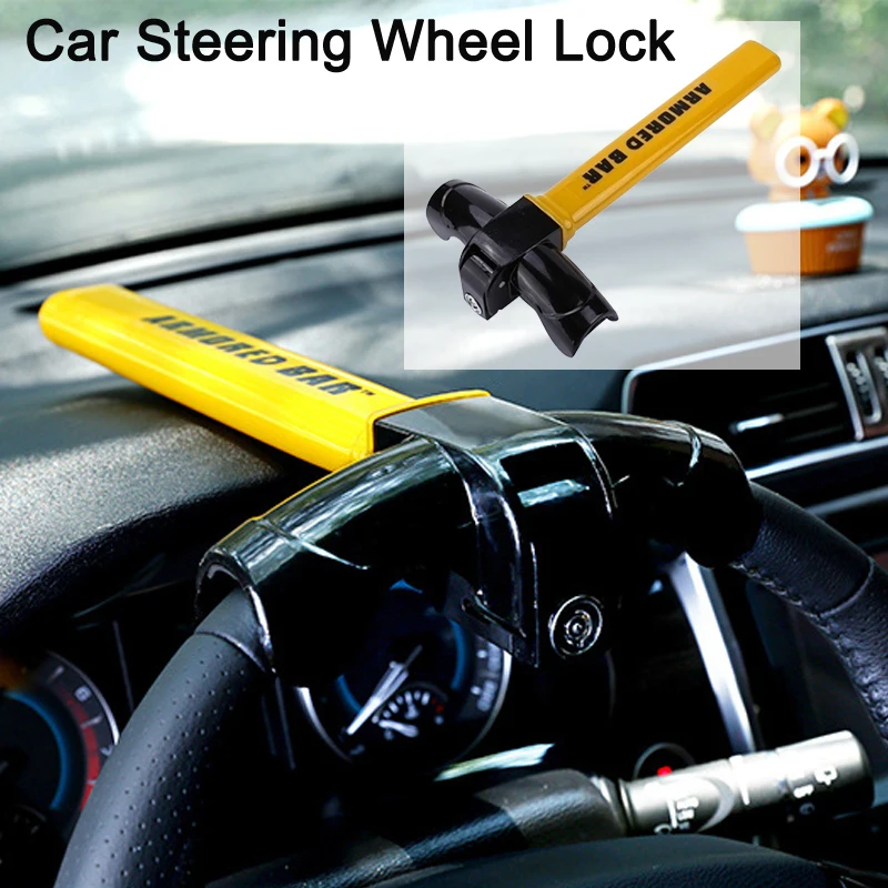 Car-Steering-Wheel-Lock-Heavy-Duty-Anti-theft-Car-Van-Security-Rotary ...