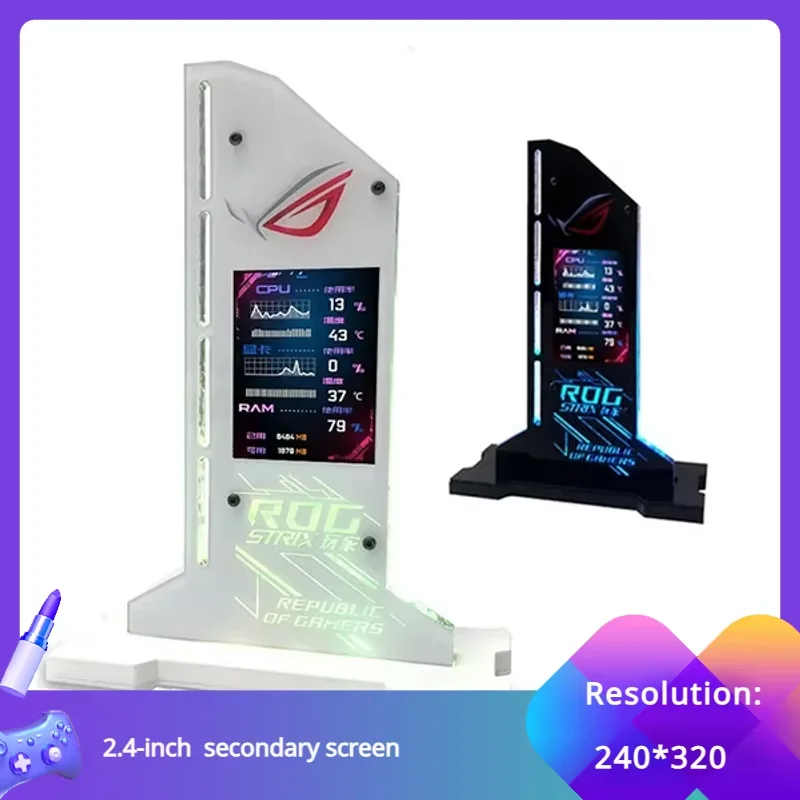 Graphic Video Card Bracket VGA Holder With 2.4 inch LCD Display Support ...