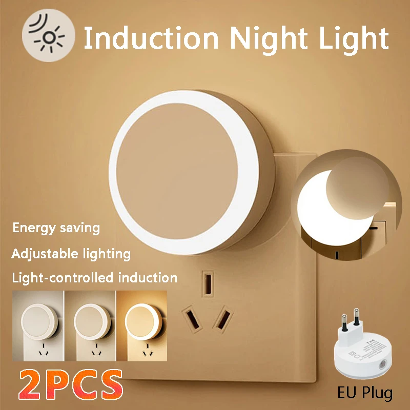 Wireless-LED-Night-Light-Mini-EU-Plug-Lamp-with-Light-Control-Sensor ...