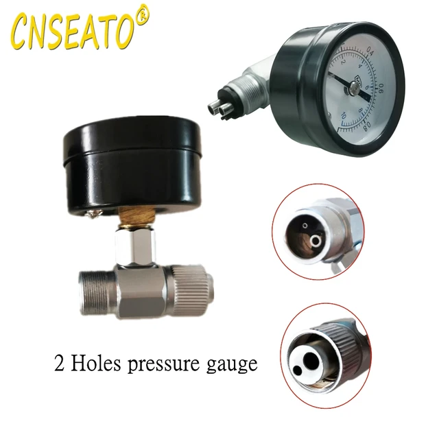 Dental Turbine Pressure Gauge Test High Low Speed Handpiece Air ...