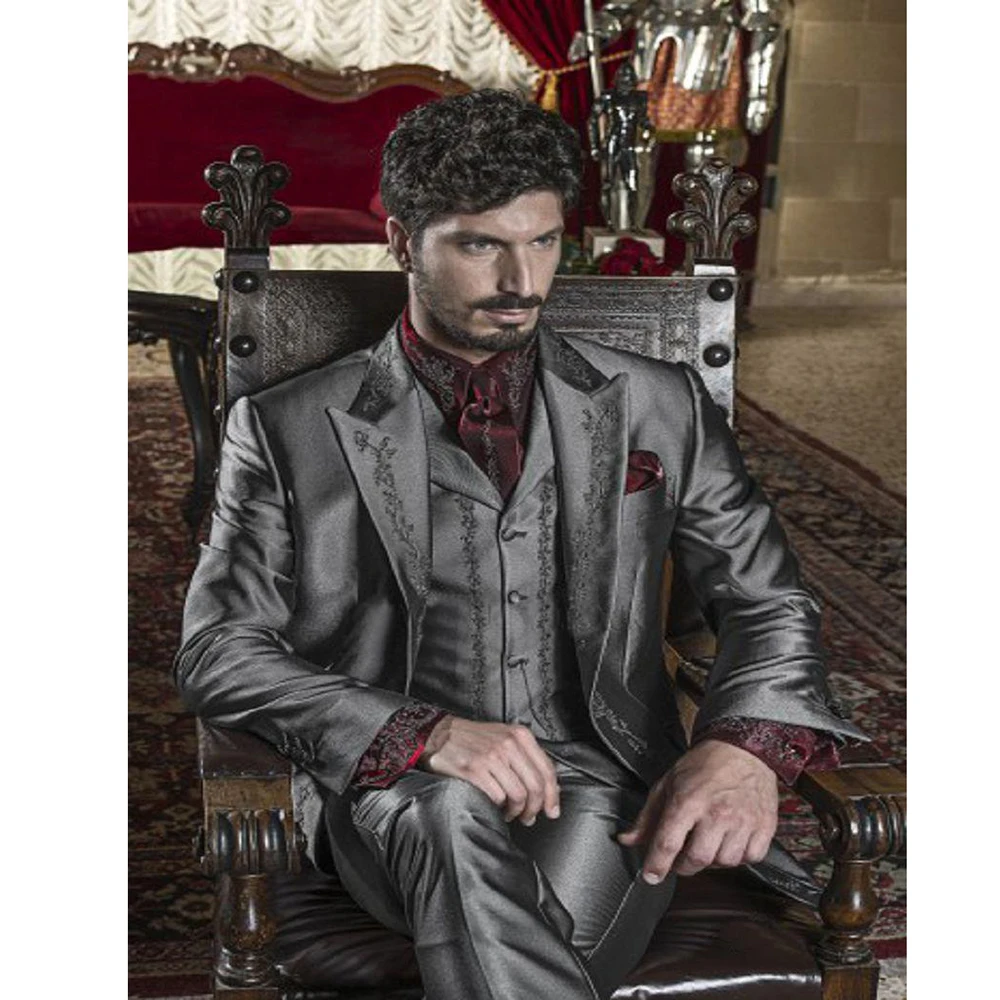 Gothic Wedding Suits For Men