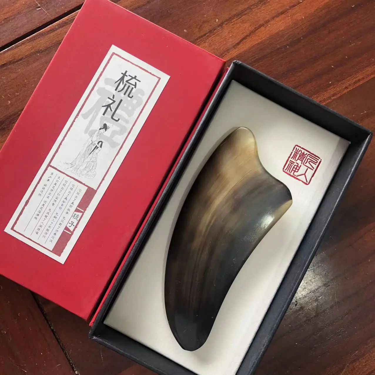 Large-Natural-Horn-Gua-Sha-Plate-Facial-Scraping-Massage-For-Jawline ...