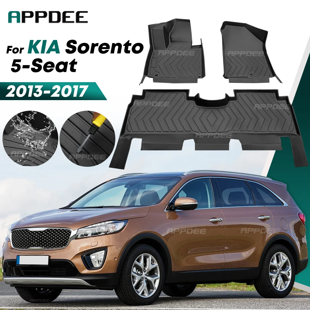 For KIA Sorento 5-seat 2013-2017 2016 2015 2014 Custom All-Weather TPE ...