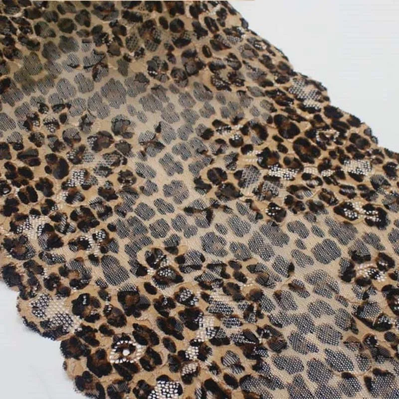 1Yard-Leopard-Embroidered-Stretch-Elastic-Lace-Trim-For-Sewing-Bra ...