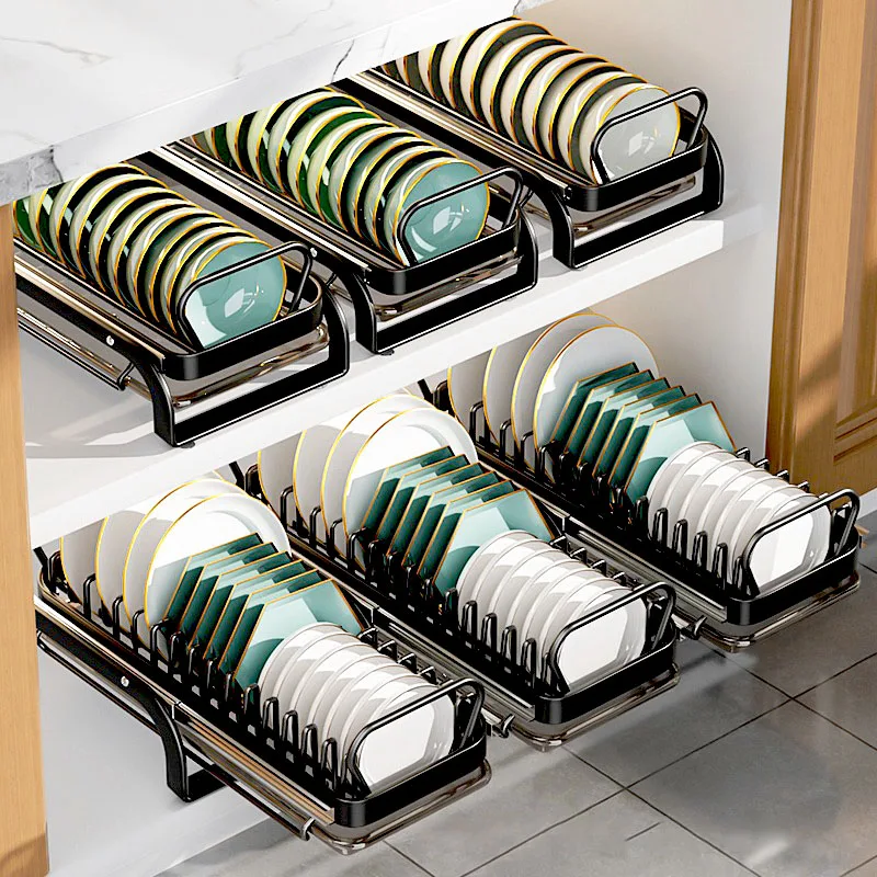 Sliding-Storage-Rack-Dish-Drying-Rack-For-kitchen-Cabinets-Under-Sink ...
