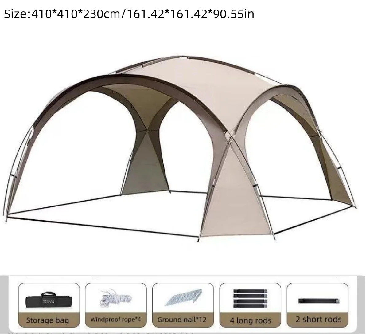 Extra-Large-Tent-Home-Outdoor-Sunshade-Camping-Dome-Tent-Circular ...
