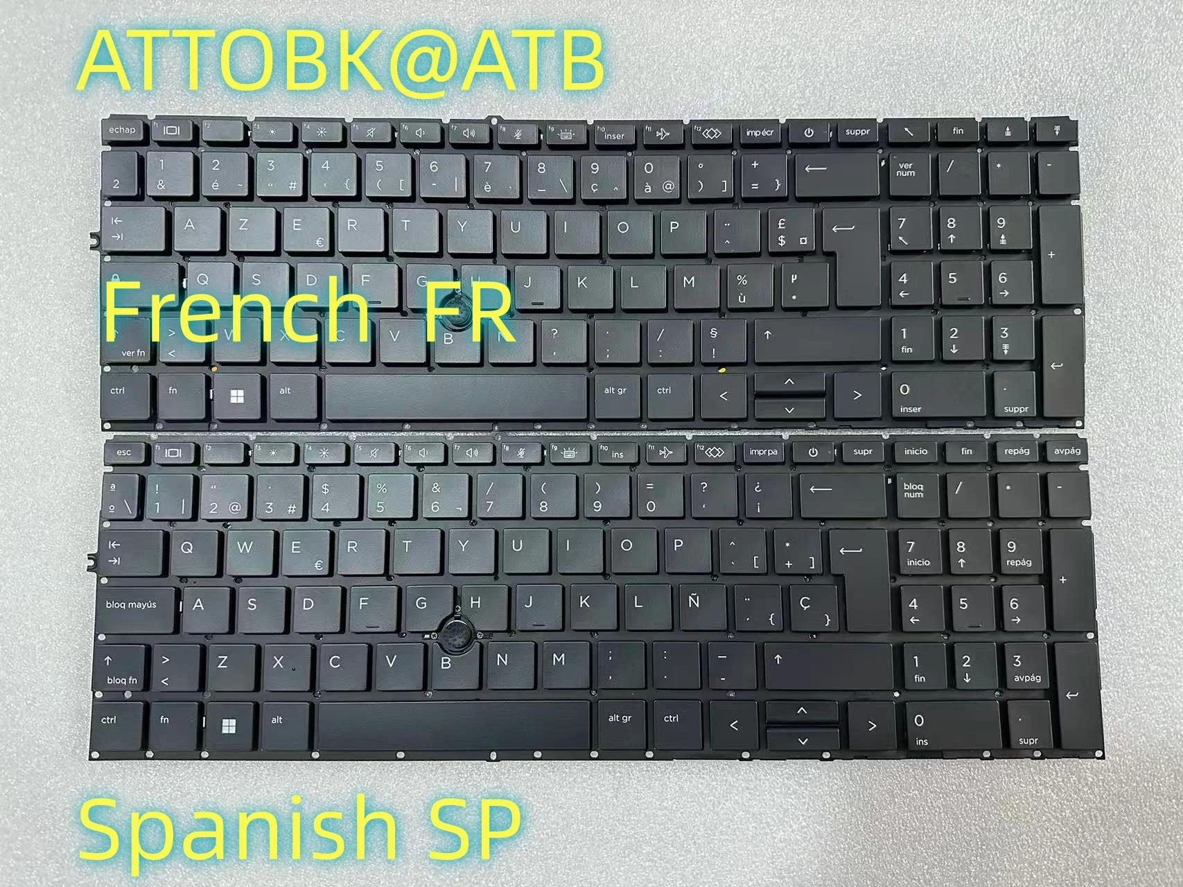 US/UK/SP/FR /AR/CZ Laptop Keyboard For HP 850 G7 850 G8 750 G7 750 G8 ...