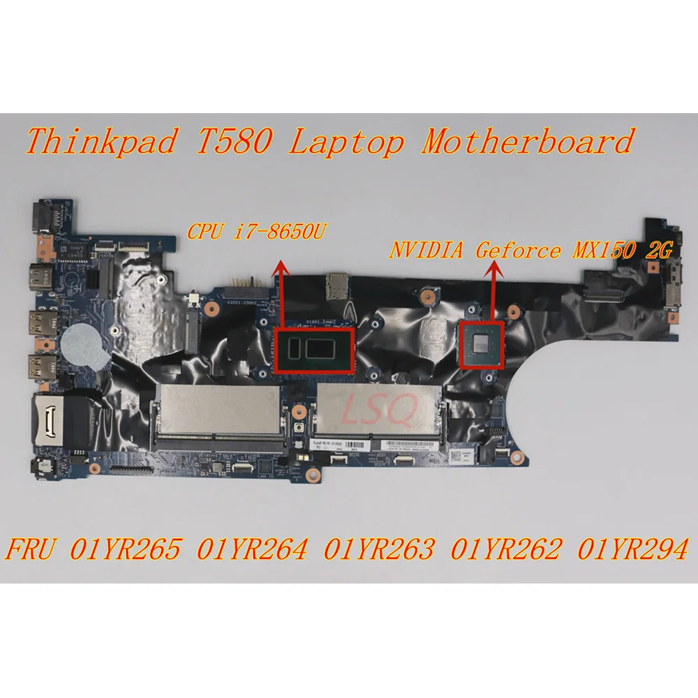 New-For-Lenovo-Thinkpad-T580-Laptop-Independent-Motherboard-i7-8650U ...