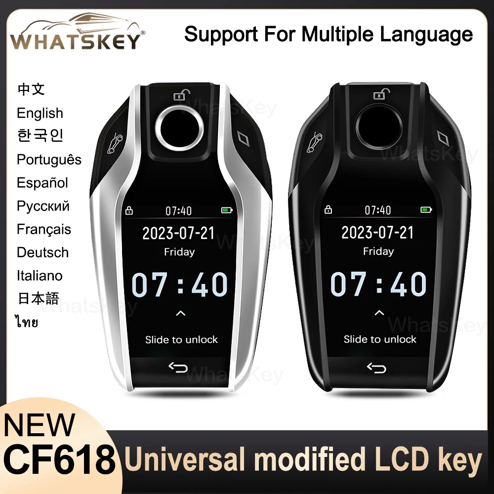 Newest-CF618-Smart-Remote-Car-Key-LCD-Screen-display-Key-Keyless-Entry ...