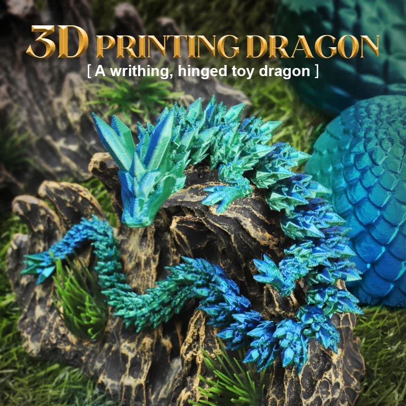 3D-Printed-Gem-Dragon-Surprise-Egg-Flexible-Crystal-Dragon-Rotatable ...