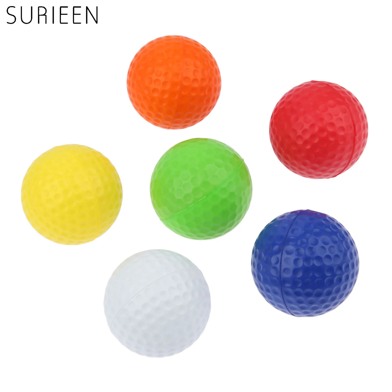 20pcs Bright Colors Lightweight Elastic Golf Pu Sponge Foam Balls For ...