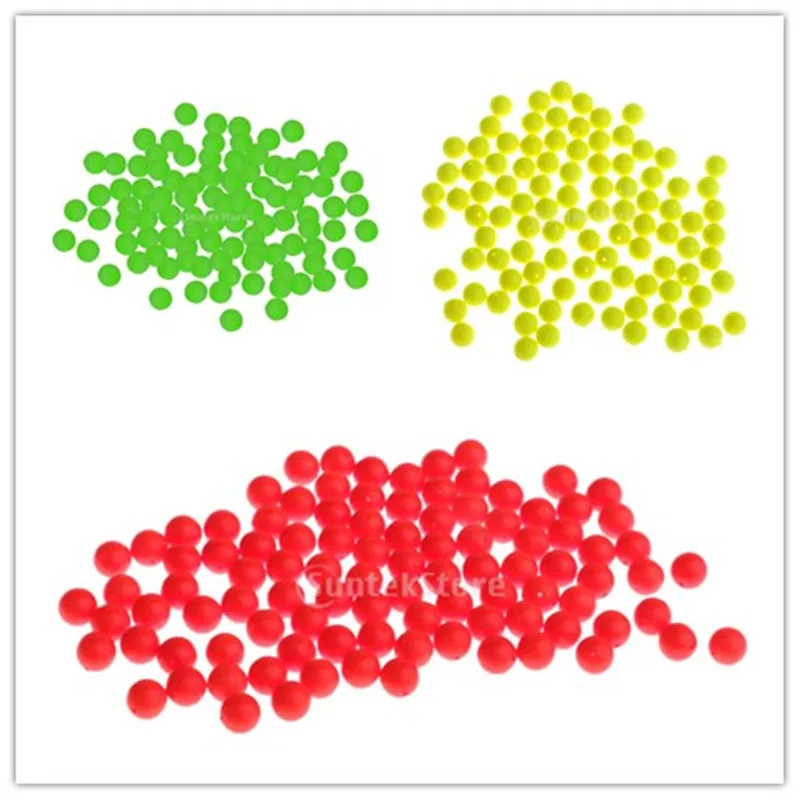100pcs-Fishing-Floating-Bobbers-Fluorescent-Drift-Ball-Foam-Strike ...