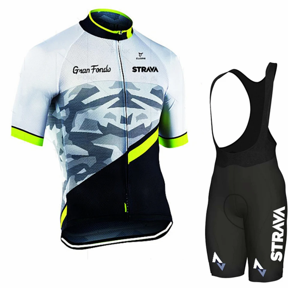 2022 STRAVA Cycling Jersey Set Summer Cycling Clothing MTB Bike Clothes ...