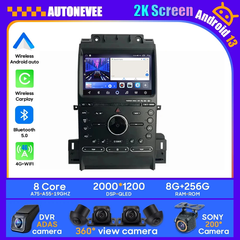 For-Ford-Taurus-2011-2016-Android-13-Car-Radio-Carplay-Multimedia ...