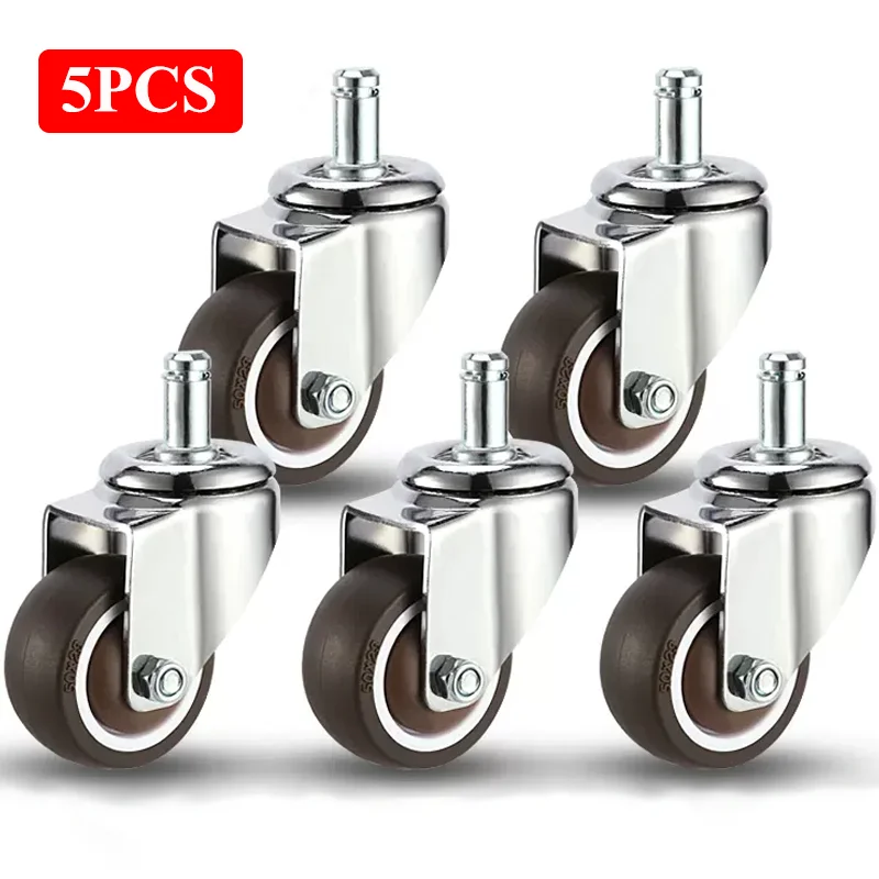 Wheels-5pcs-Desk-Chair-Swivel-Caster-Office-With-Brake-Wheel-Set-Of-5 ...
