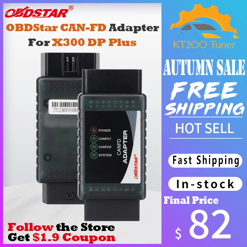 OBDSTAR CAN FD Adapter Work with X300 DP Plus and Pro4 for Diagnosing ...