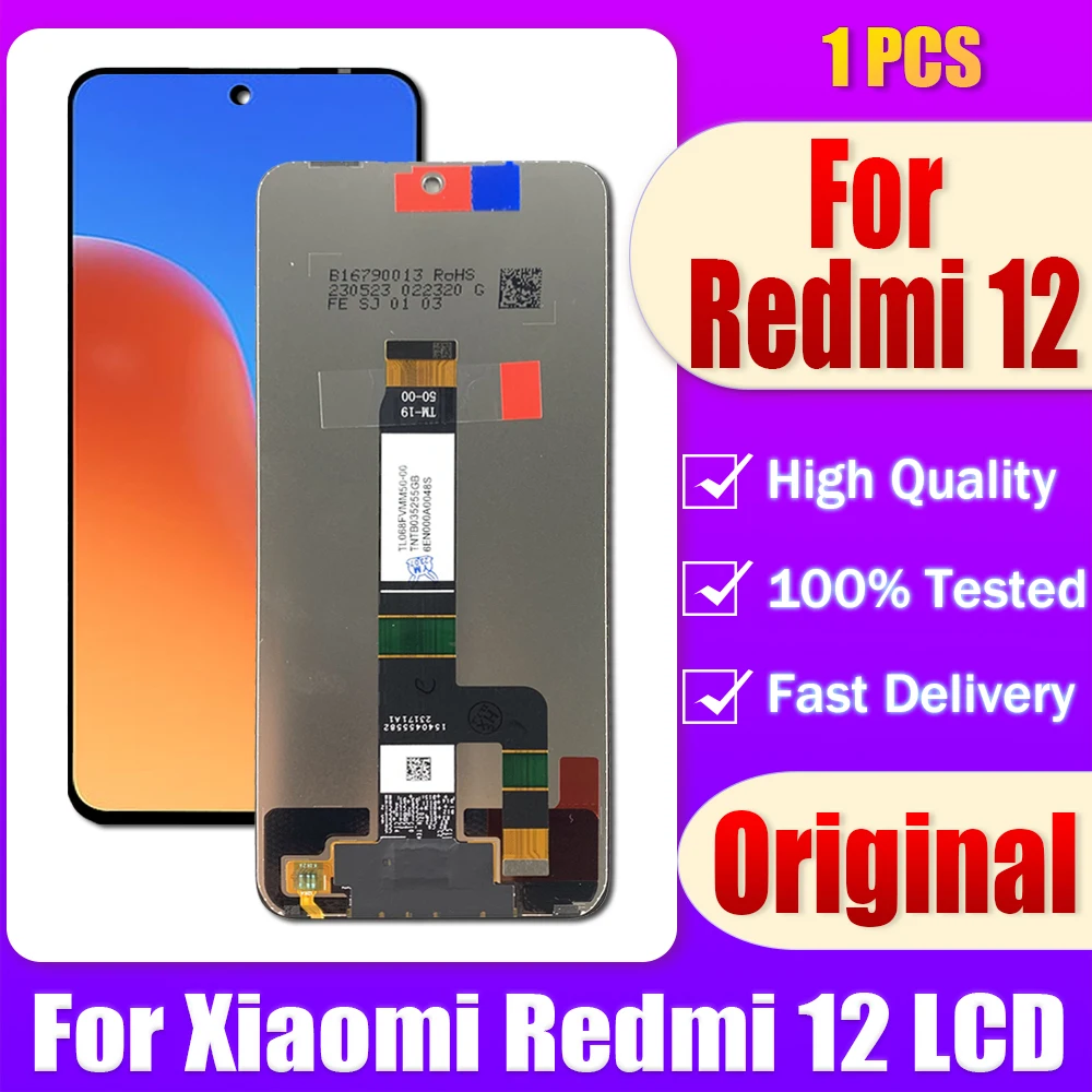 6-79-Original-For-Xiaomi-Redmi-12-LCD-Display-Touch-Panel-Screen ...