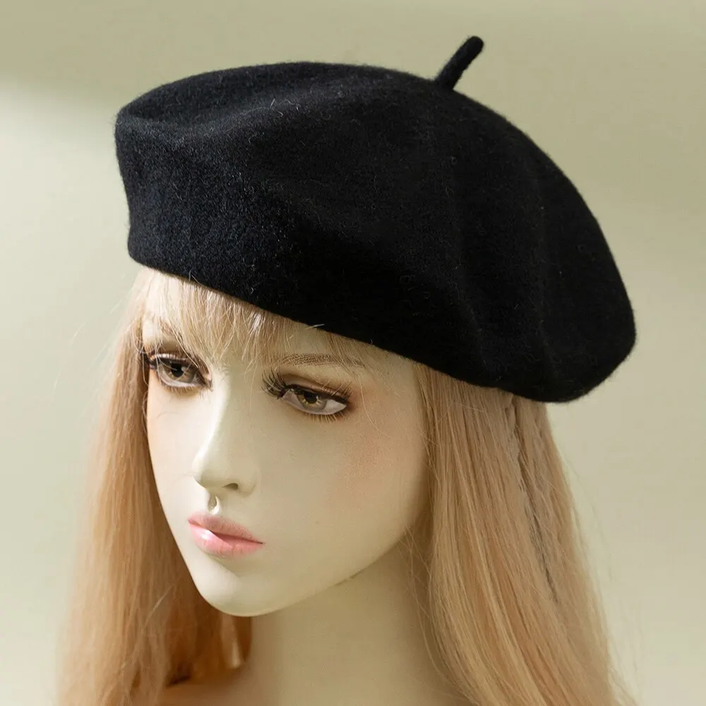 Beret-Women-s-Fashion-Retro-Casual-Wool-Beret-Artist-Hat-Wool-Versatile ...