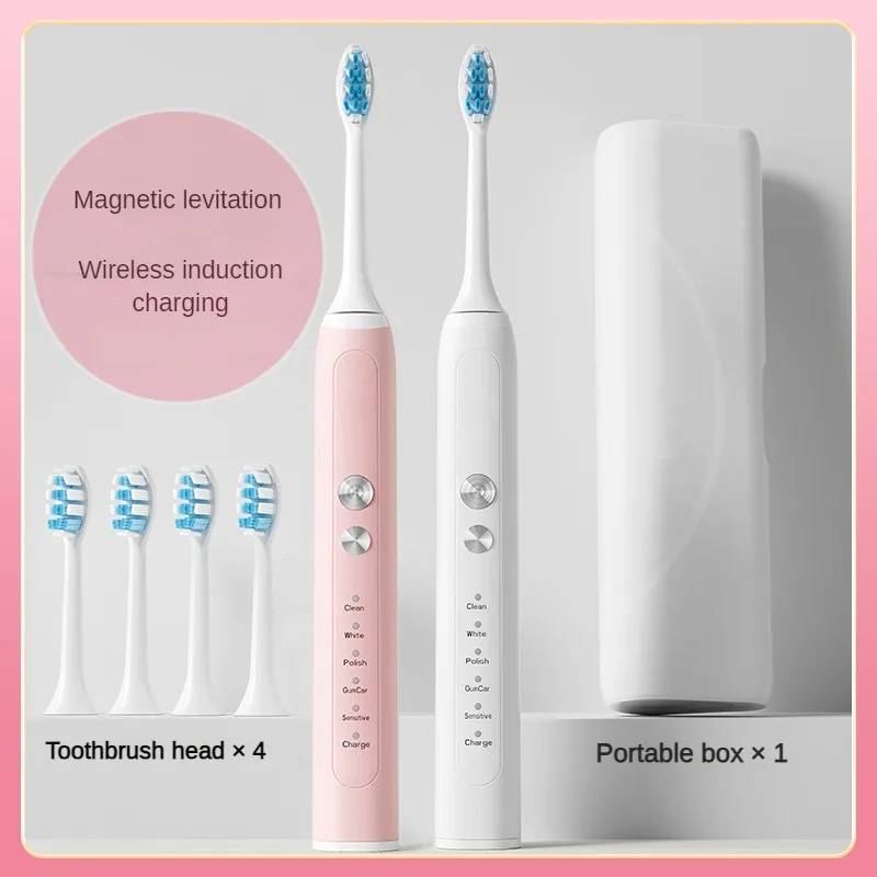 Toothbrush-Wireless-Charging-Travel-Case-IPX7-Dupont-Soft-Bristle ...
