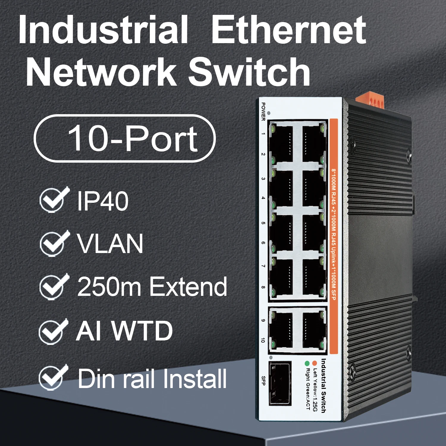 Gigabit-Industrial-Ethernet-Switch-10-Port-1000Mbps-Unmanaged-Outdoor ...
