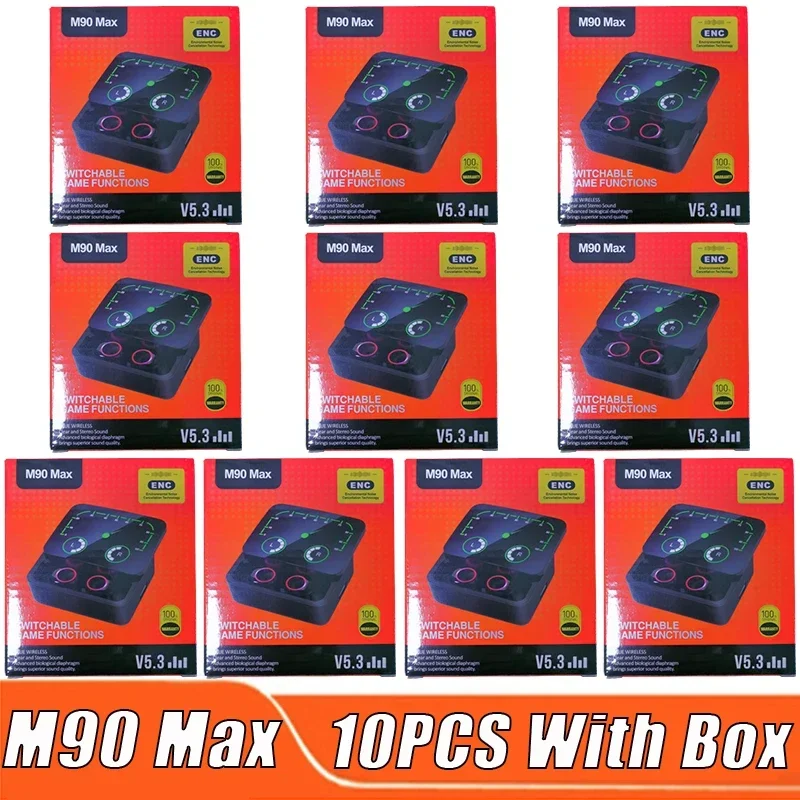 M90-Max-TWS-Headphones-Bluetooth-Earphones-Wireless-Headset-Game ...