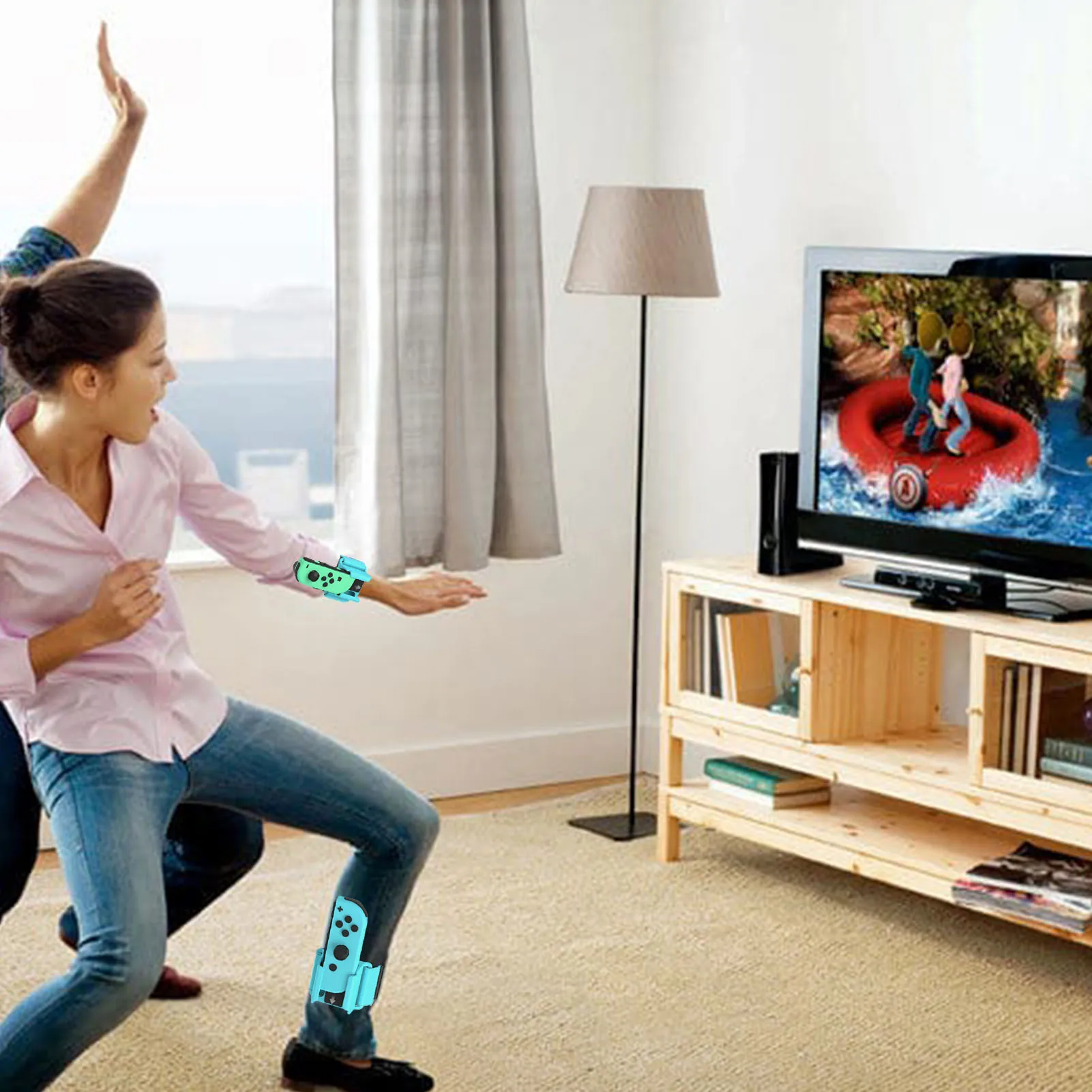 1-Pair-Adjustable-Game-Bracelet-Elastic-Strap-For-Nintendo-Switch ...