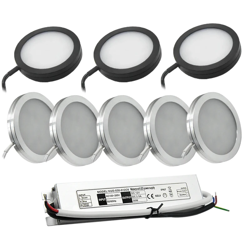 Dimmable-Slim-3W-Spotlight-Ultra-thin-LED-cabinet-mini-spot-light-12V ...