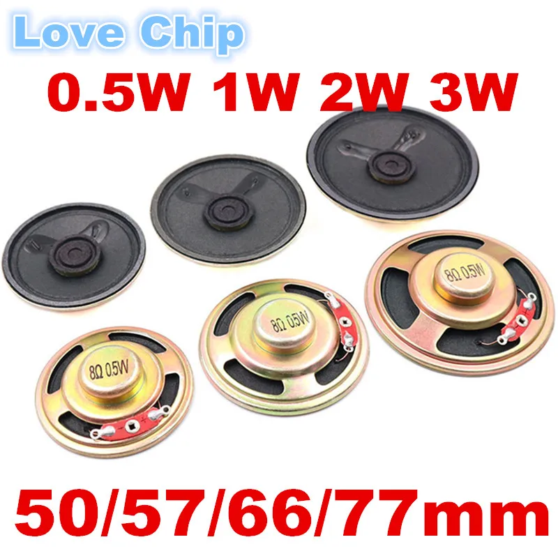 2pcs New Original Ultra-thin Mini speaker 16 ohms 8 ohms 0.5/1/2 watt 0.5W 1W 2W 3W 8R Diameter ...