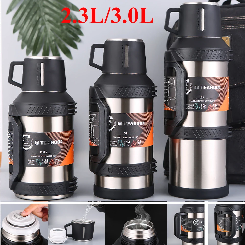 2-3L-3L-Stainless-Steel-Thermos-Mug-Flask-Insulated-Water-BottleLarge-Capacity-Portable-Vacuum ...