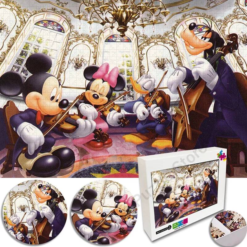 Disney Anime Mickey Mouse 1000 Pieces Mini Jigsaw Puzzles Educational ...