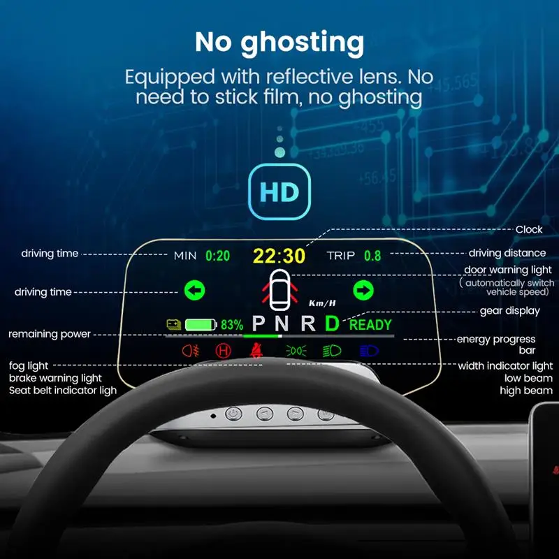 Auto Hud Head Up Display For Tesla Model 3 Y Hud Car Projetor ...