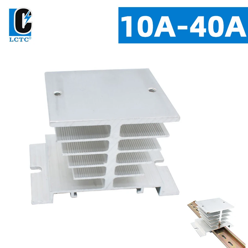 Single Phase Aluminum Heat Sink I-50 Din Rail Mount 10a 25a Solid State Relay Heatsink Ssr ...