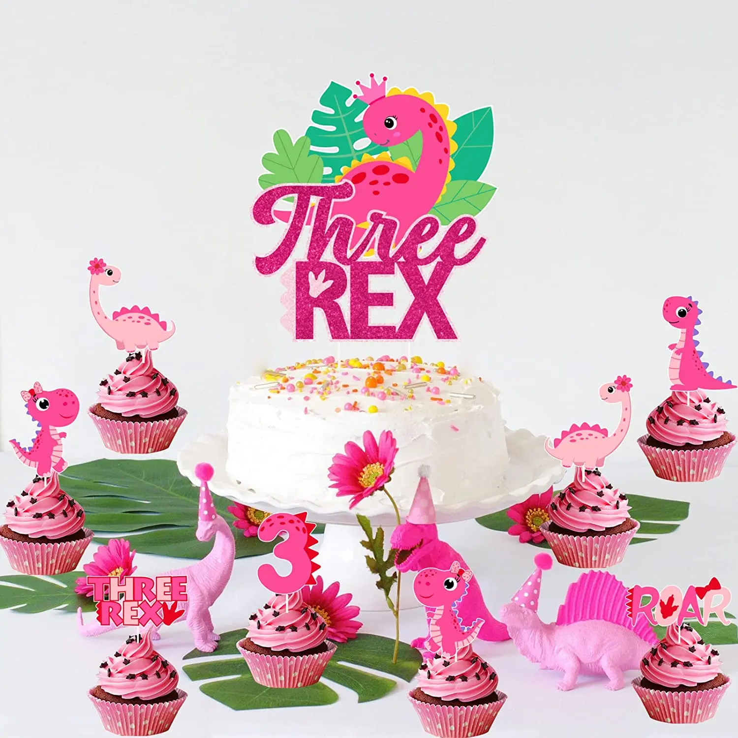 Pink Cake Toppers