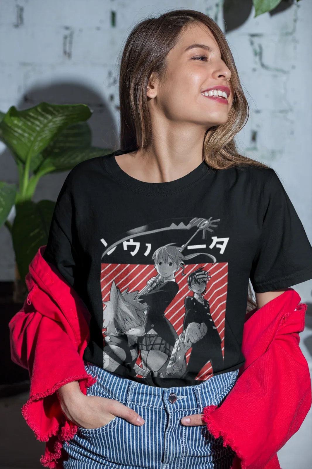 SOUL-EATER-Camiseta-UNISEX-de-Manga-camisa-de-la-serie-japonesa-Maka ...