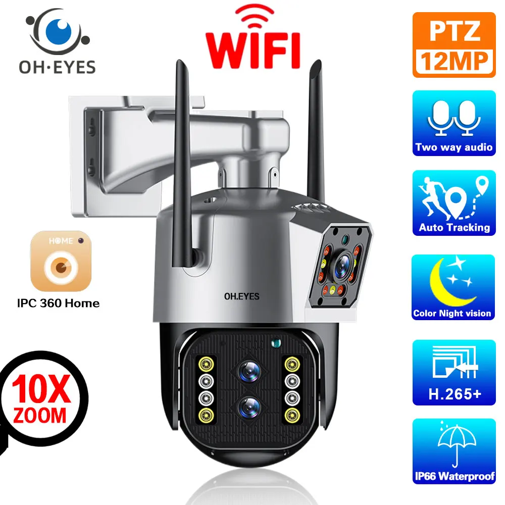 8MP-4K-Wifi-IP-PTZ-Camera-Outdoor-Dual-Lens-Dual-Screen-10X-Zoom ...